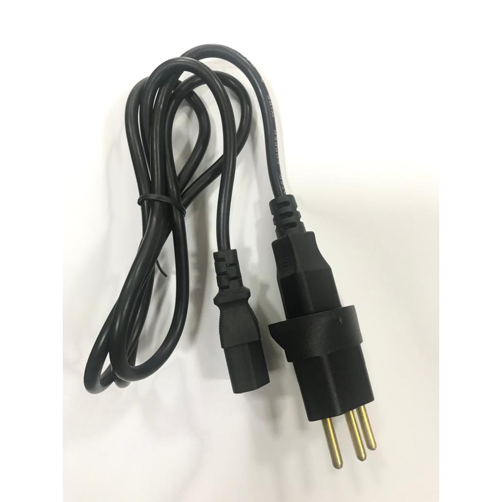 Cabo de Força Pc Ac Fonte Tripolar 3x2,50mm com Plugue adaptador model ...