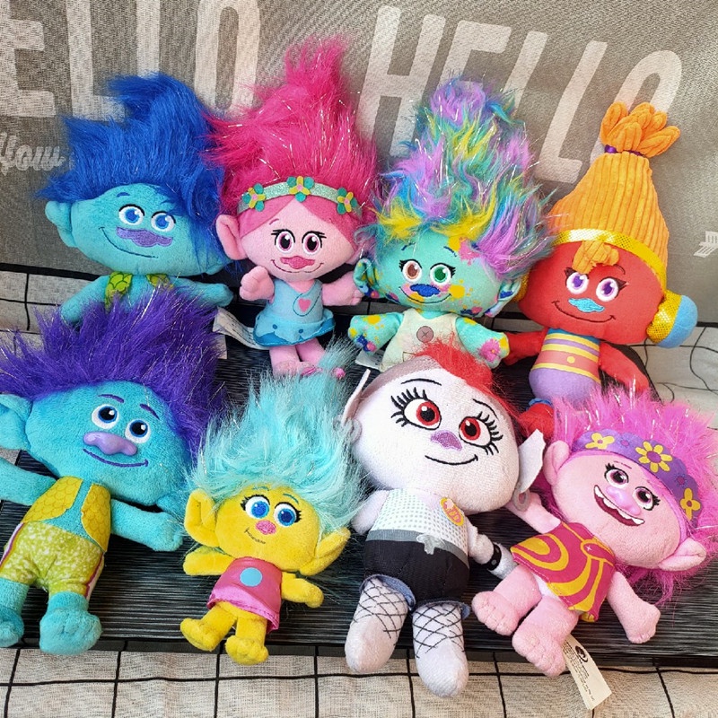 1pcs Trolls Brinquedo De Pelúcia Papoula Haper Branch DJ Suki Creek Guy ...