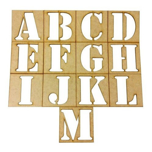 Estencil Da Letra S Para Imprimir Kit Stencil Molde Vazado Letras E