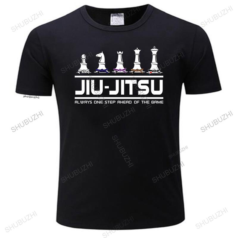 T-Shirt Da Moda Do Pescoço Tripulação Masculina Trem Jiu Jitsu , Camisa ...