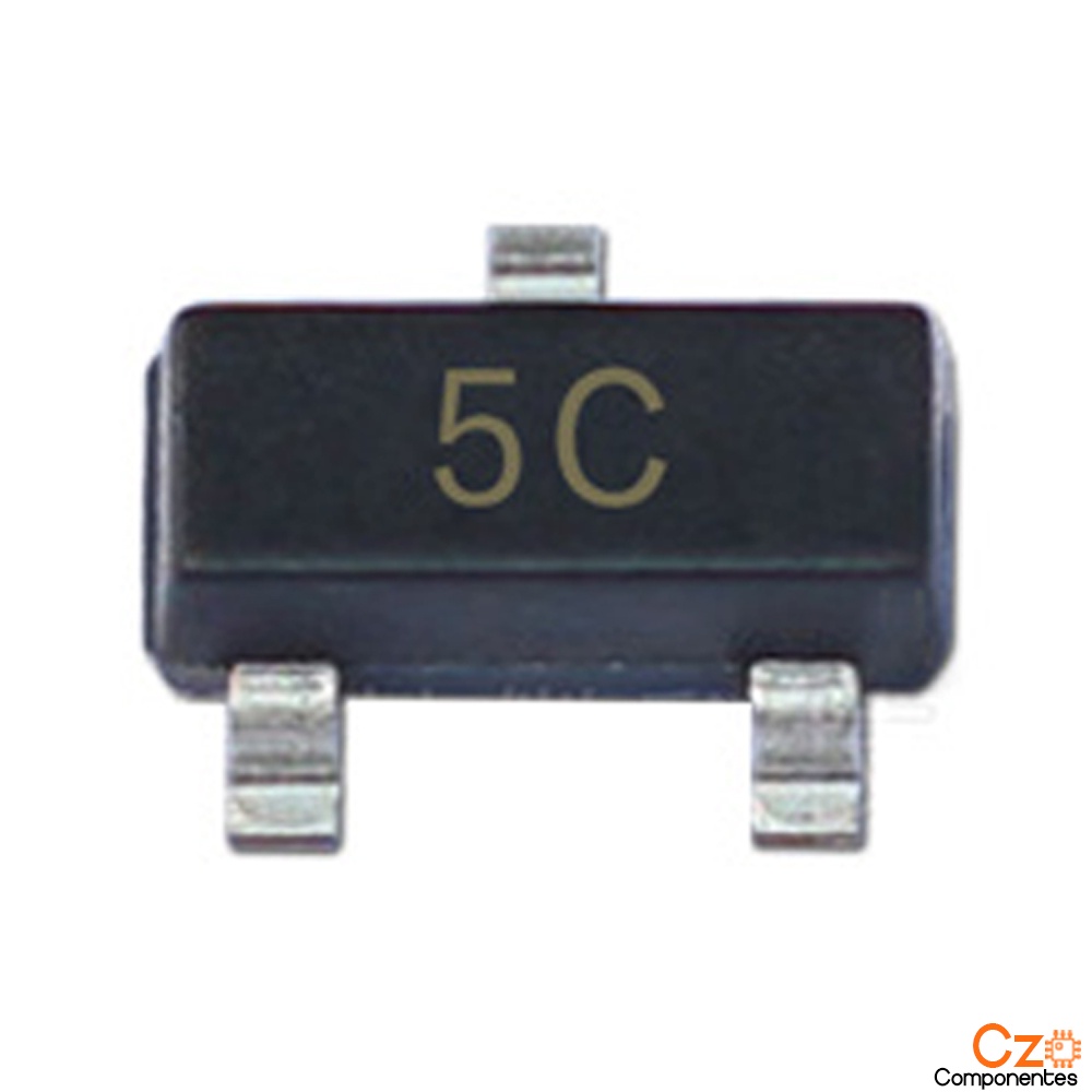 10 Peças Transistor 5c - Bc807 Pnp 500ma 45v - Escorrega o Preço