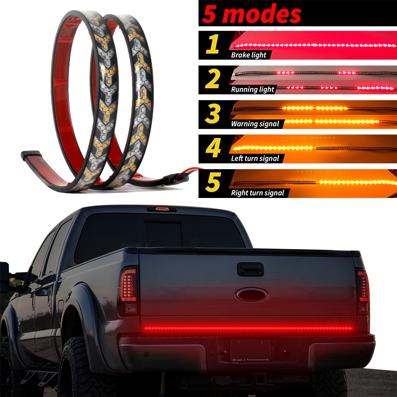 12V 24V Carro LED Tail Light Strip Para Pickup Reboque SUV Barra De Luz ...