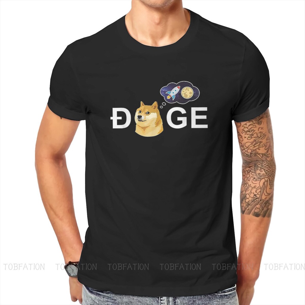 Camiseta De Algodão Bitcoin Criptomoeda Arte Dogecoin Doge HODL Para A ...