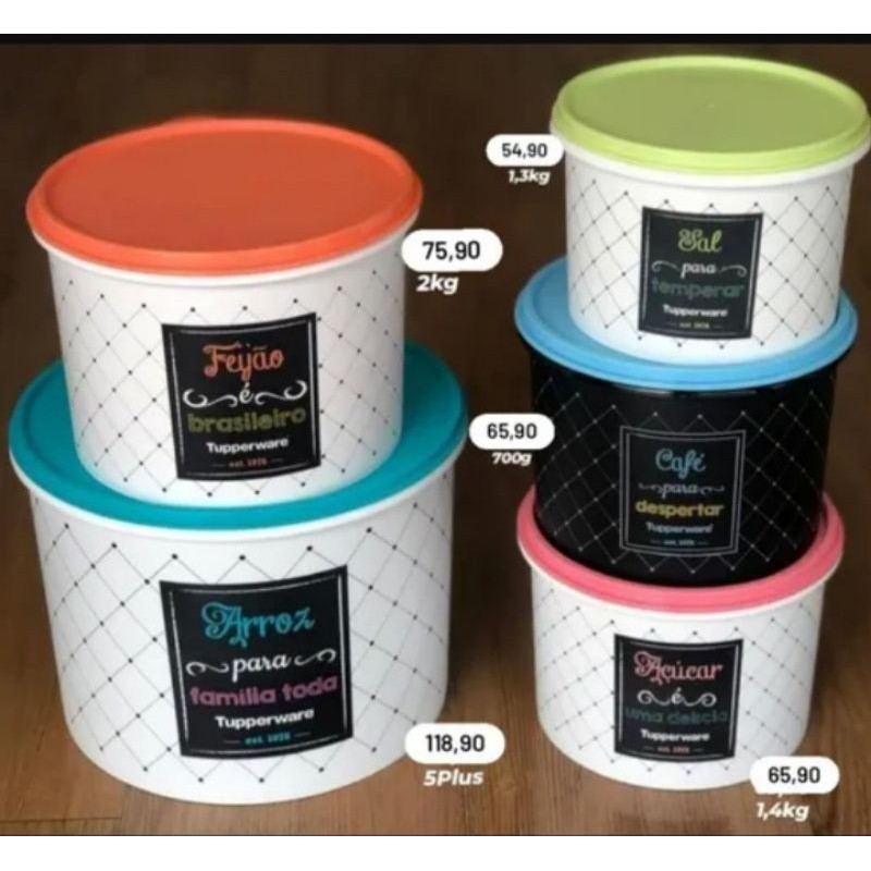 kit mantimentos bistrô tupperware | Shopee Brasil