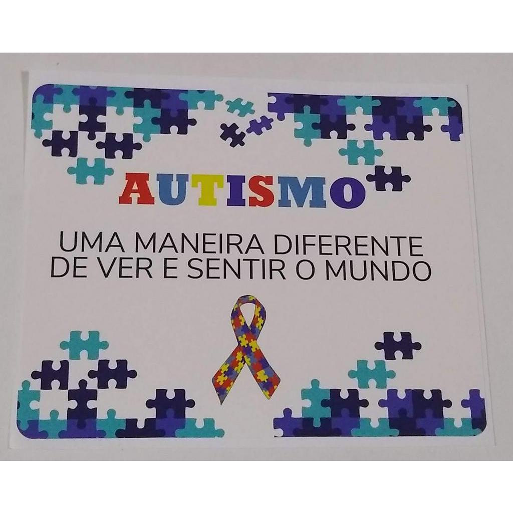 Adesivo Autismo - Uma Maneira Diferente De Ver E Sentir O Mundo ...