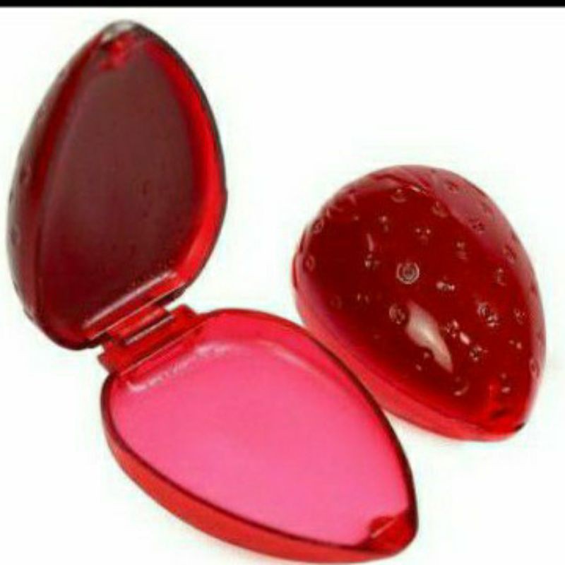 Gloss Labial infantil de morango/ formato de morango | Shopee Brasil