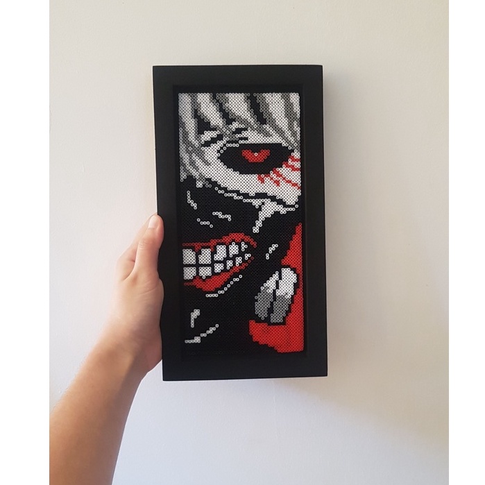 Quadro "Kaneki" (Tokyo Ghoul) Pixel ART | Shopee Brasil