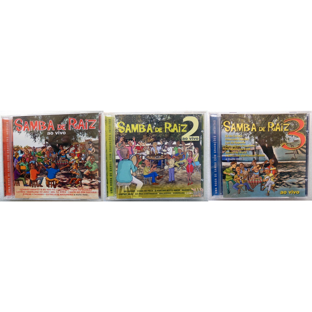 Lote 3 Cds Samba De Raiz - Ao Vivo Volumes 1, 2 E 3 - Originais ...