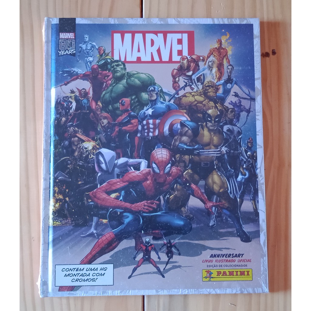 Álbum Marvel 80 anos - Capa dura, VAZIO E LACRADO | Shopee Brasil