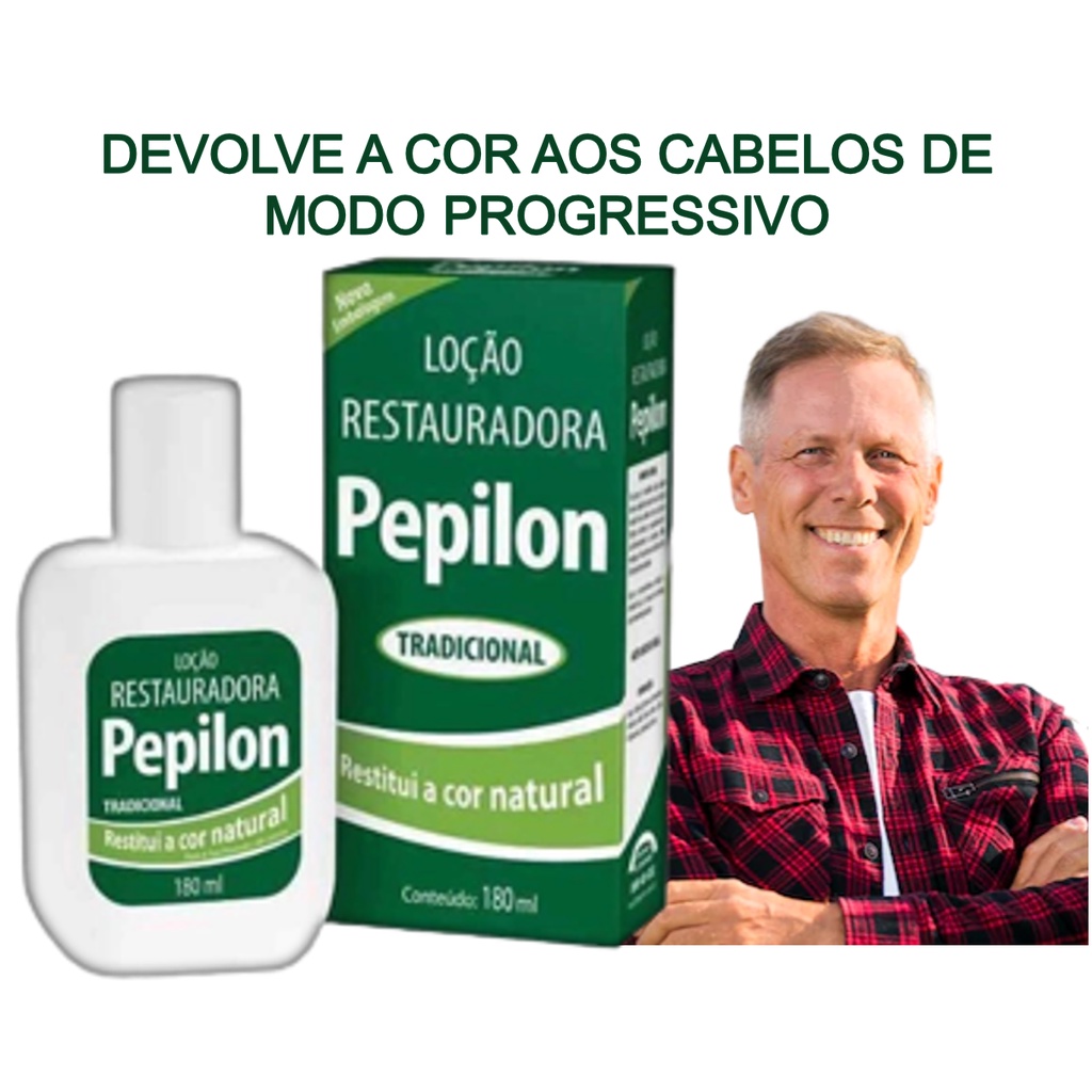 Loção Restauradora Pepilon Tradicional 180 Ml Restaura e Devolve a cor ...