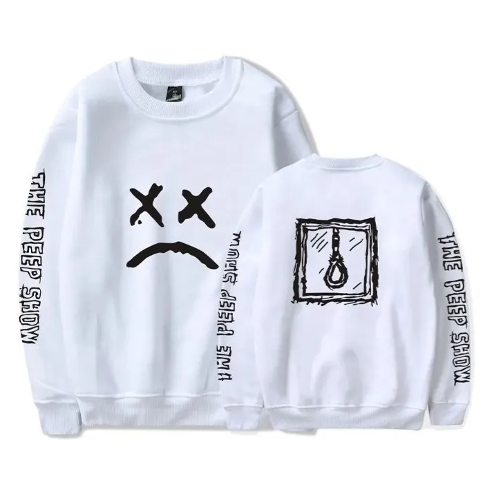 Moletom gola redonda Lil Peep Forca Rapper Suicide Gola Redonda ...