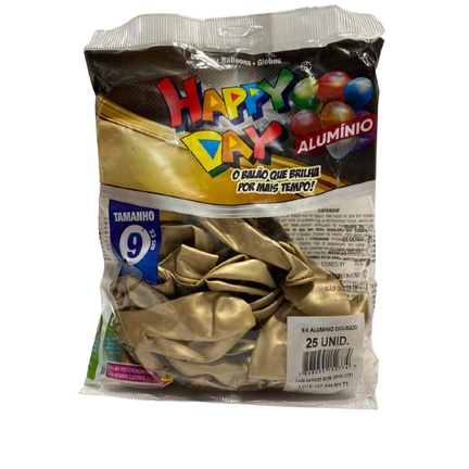 Bexiga Balão Dourado Tamanho 9 c/ 10 Pacotes | Shopee Brasil