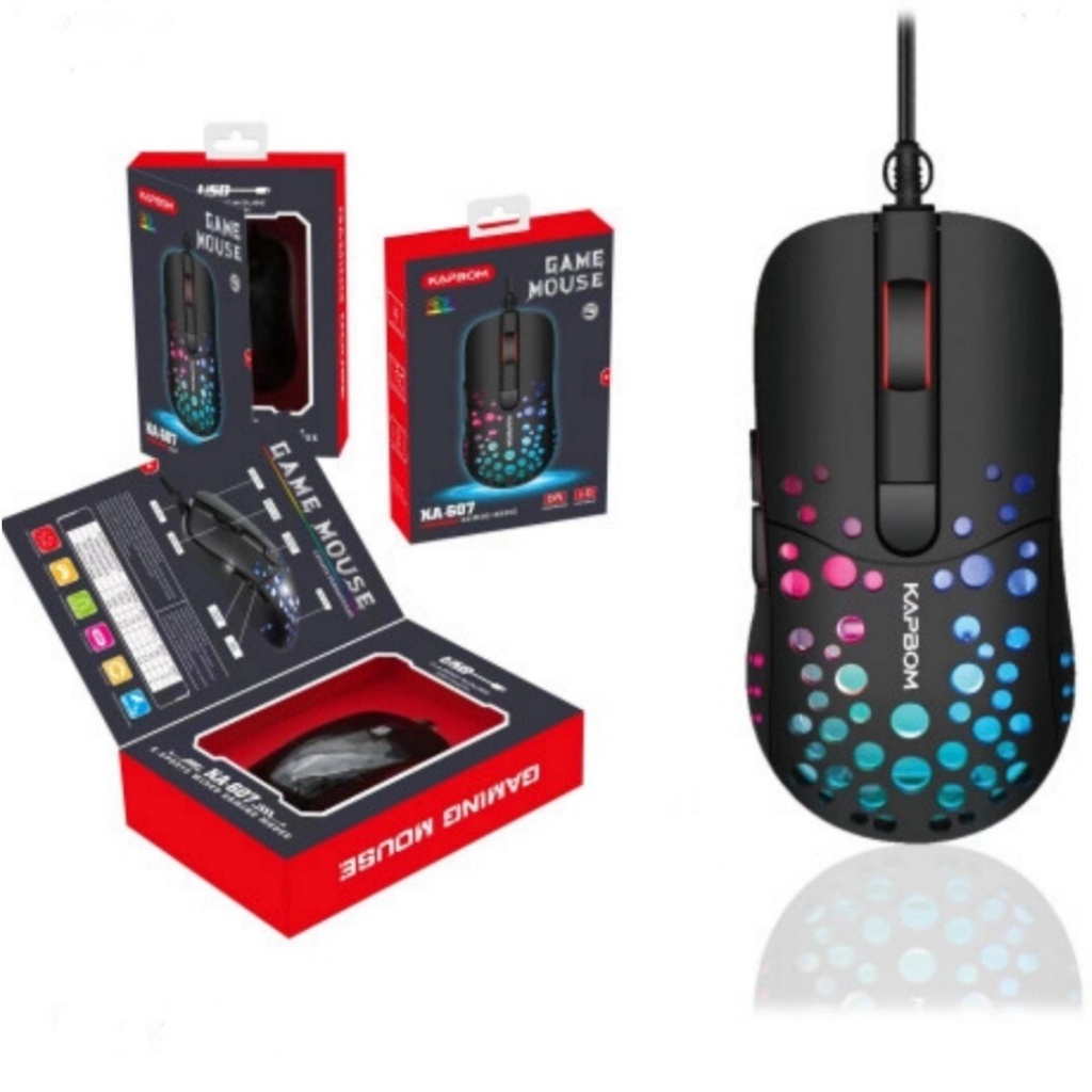 Mouse Gamer Com Botões Laterais E Led ultraleve/ Kapbom. | Shopee Brasil