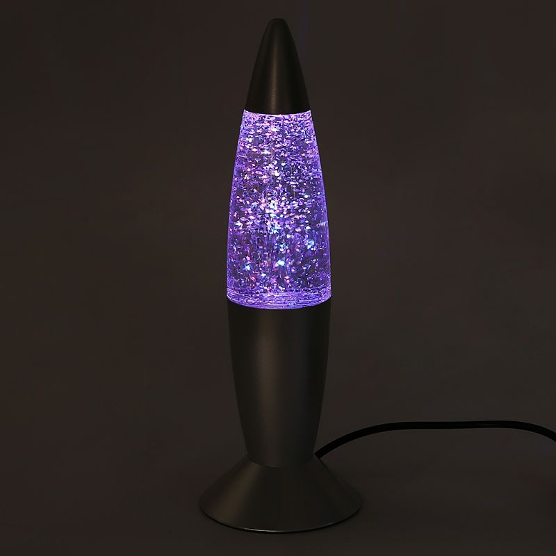 Rocket Multi Color Changing Lava Lamp RGB LED Glitter Night Light ...