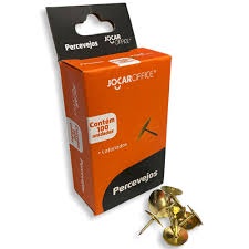 Percevejo Latonado caixa com 100 unidades marca jocar office | Shopee Brasil