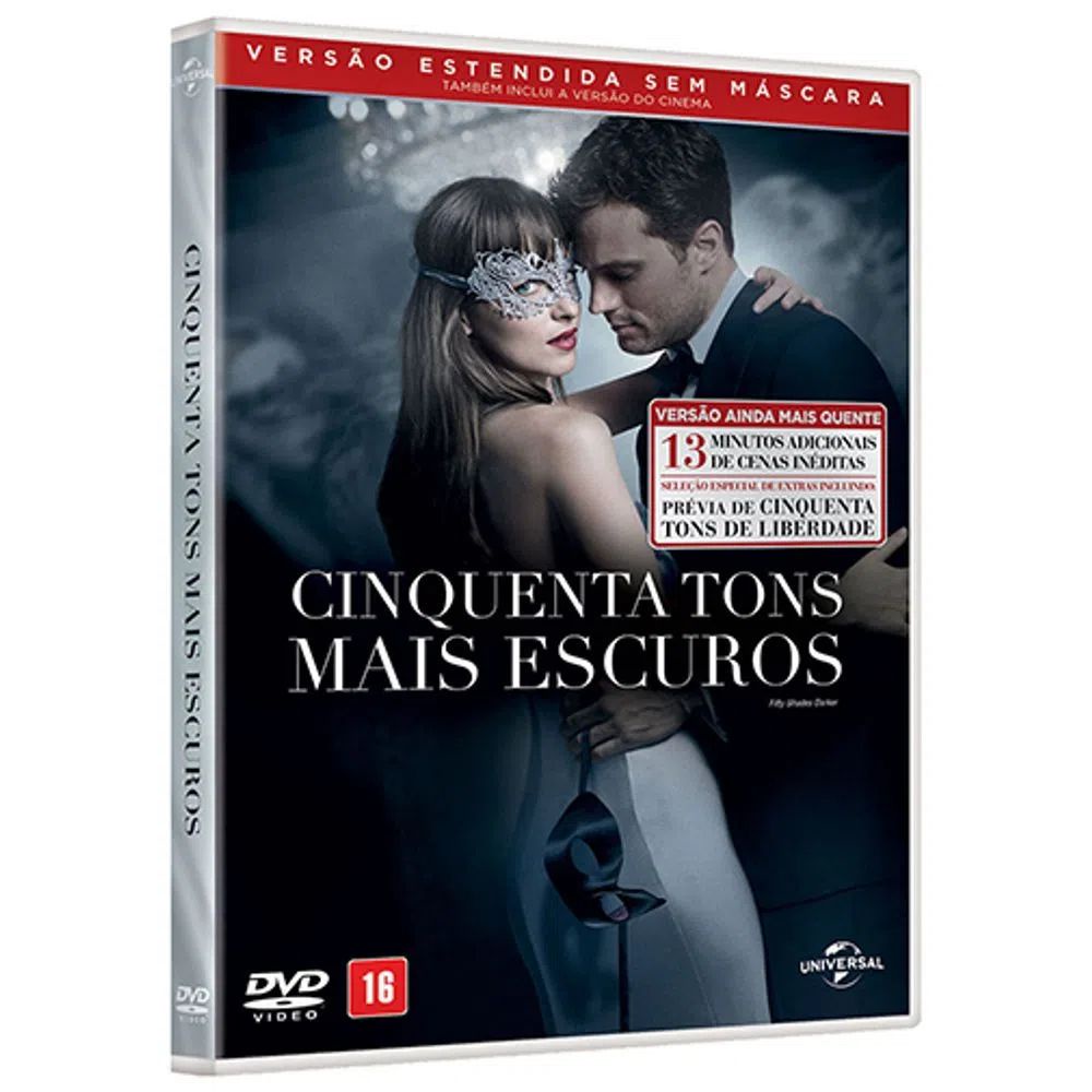 Dvd Cinquenta Tons Mais Escuros - Novo Original Lacrado - Pronta ...