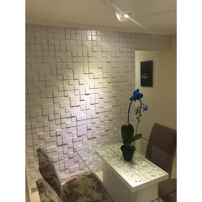 20 Placas Decorativas De Pvc 3d Revestimento Pedra 50cmx50cm | Shopee ...