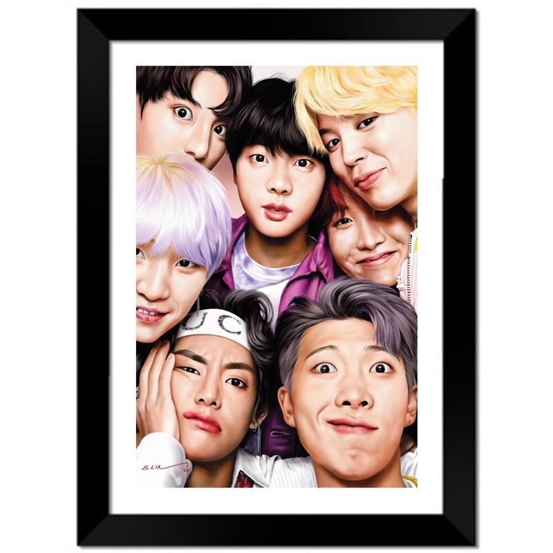 Quadro BTS K-Pop Army Fanart 30x40 | Shopee Brasil