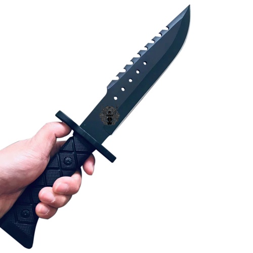 Faca Tatica Militar 34cm Bowie Buschraft Sobrevivencia Taue YKD-14 ...