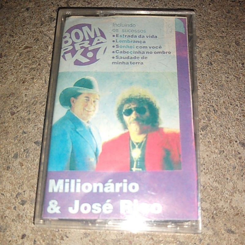 Fita K7 Milionário e José Rico | Shopee Brasil