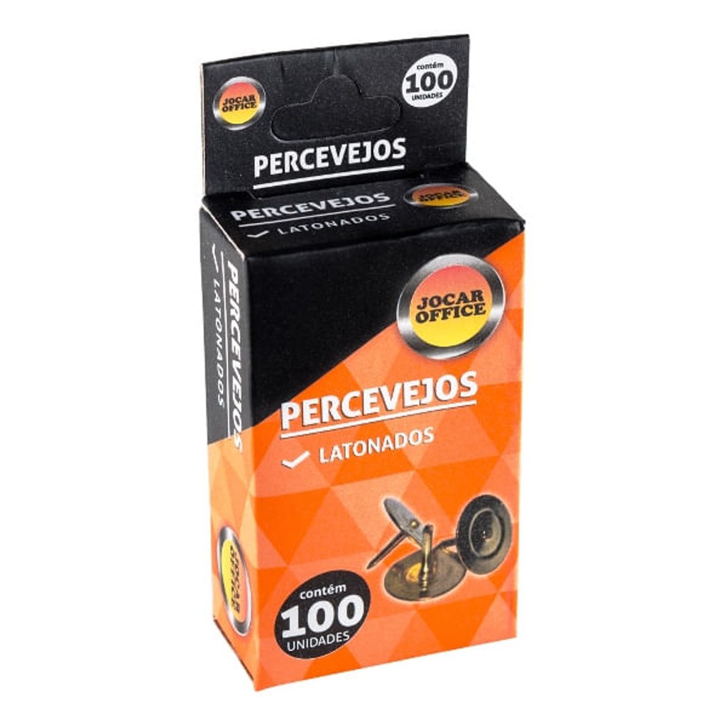 Percevejo Latonado 100 Unidades Jocar Office | Shopee Brasil