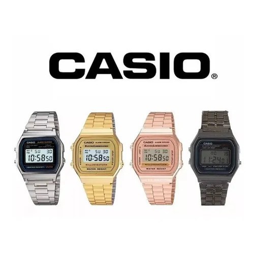 Relogio Casio Wr Retro Vintagem A168 Varias Cores Envio Imediato ...