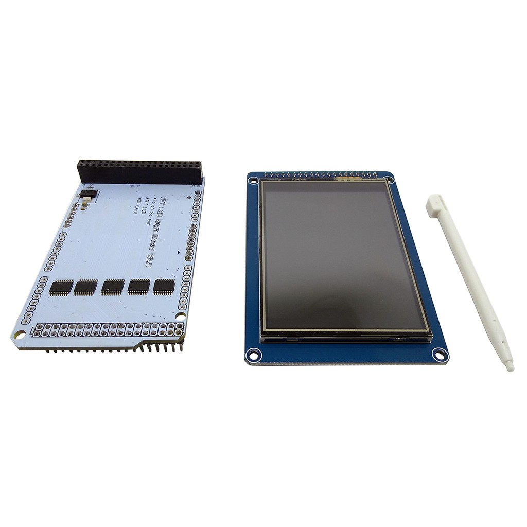 Display LCD TFT 3.2” 240x320 Touch + TFT SHIELD de Acoplamento V2.2 ...