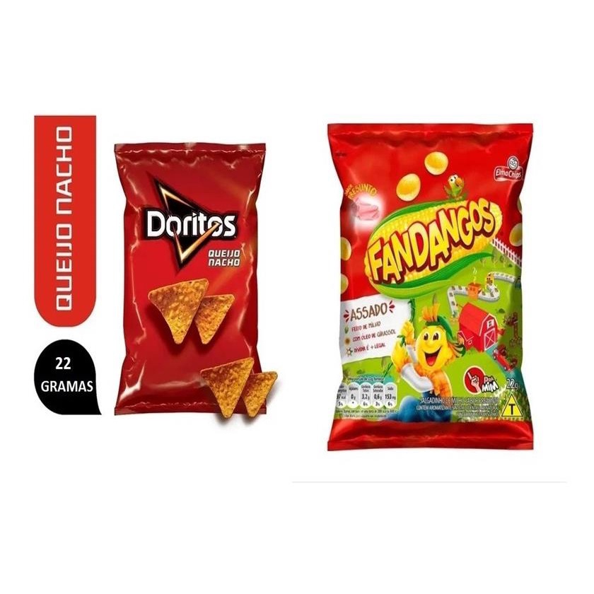 Salgadinhos Elma Chips Doritos+fandangos Presunto C/30 Total | Shopee Brasil