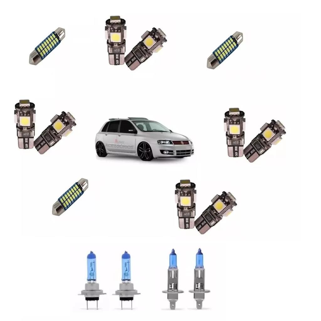 Kit Lampada Super Branca farol e Leds Canbus Fiat Stilo | Shopee Brasil Kit Lampada Super Branca farol e Leds Canbus Fiat Stilo | Shopee Brasil