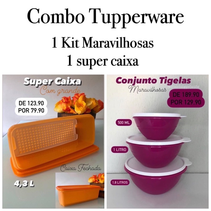 Combo Tupperware | Shopee Brasil