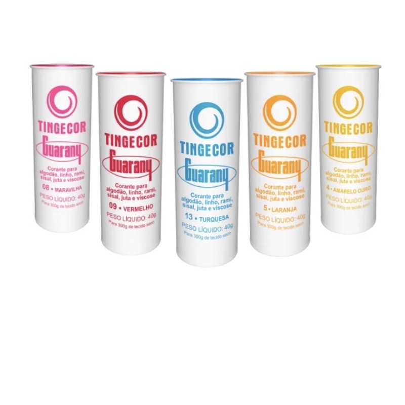 Tinta para tecido - Tintol Guarany para tecido - 40g | Shopee Brasil