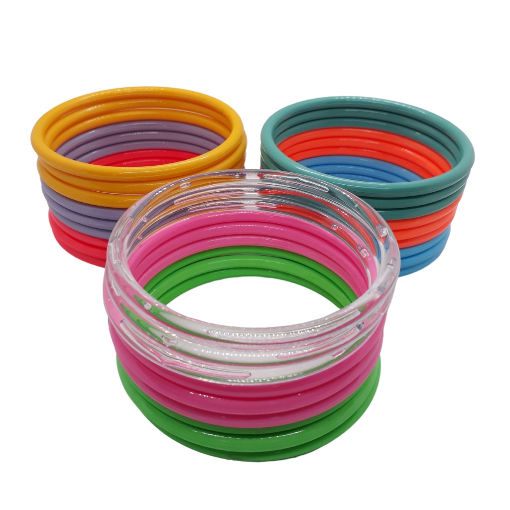10 UN - Argolas de Plástico Coloridas 10cm - Sortidas | Shopee Brasil