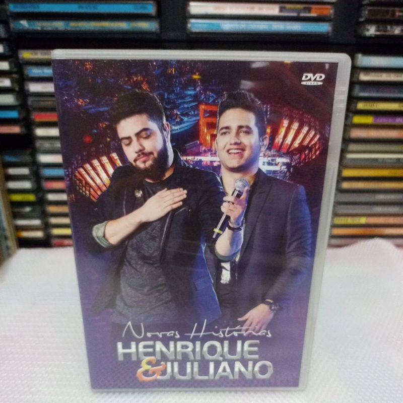 Dvd Henrique e Juliano Novas Historias | Shopee Brasil