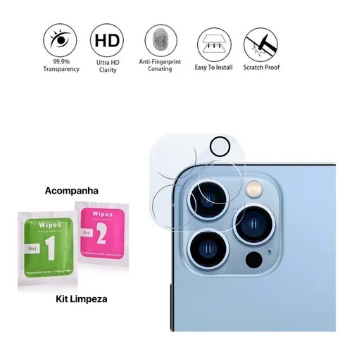 Lente Película De Câmera Para iPhone 11, 11 Pro, 11 Pro Max, 12, 12 ...