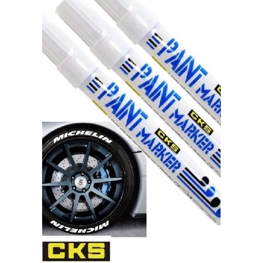 Caneta Para Pintar Pneu Paint Maker CKS Permanente Kit C/ 3 Unidades ...