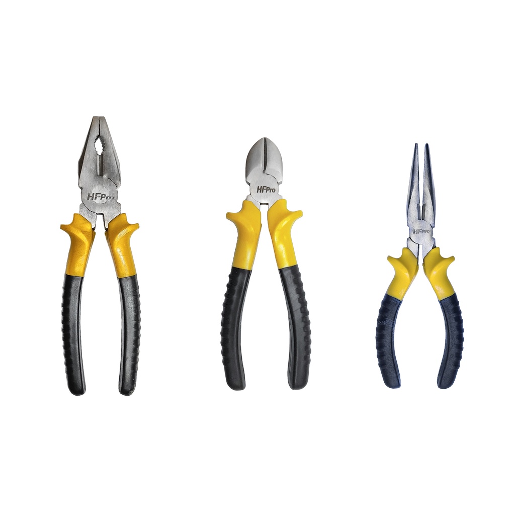 Jogo Kit alicate 3 Alicates Profissionais 1 universal, 1 de corte e 1 ...