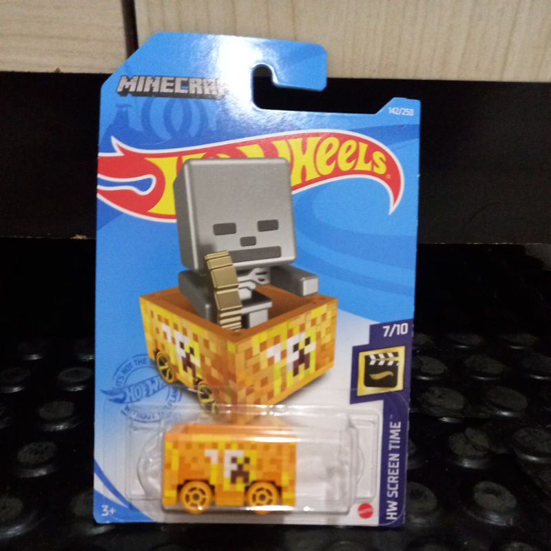 Hot wheels Minecart Minecraft | Shopee Brasil