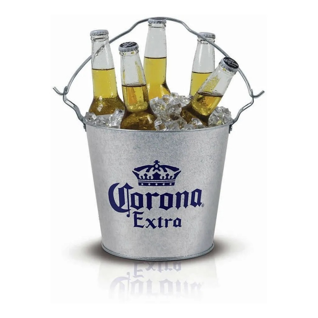 Balde De Gelo Cerveja Corona Extra 5 Litros Em Alumínio Personalizado ...