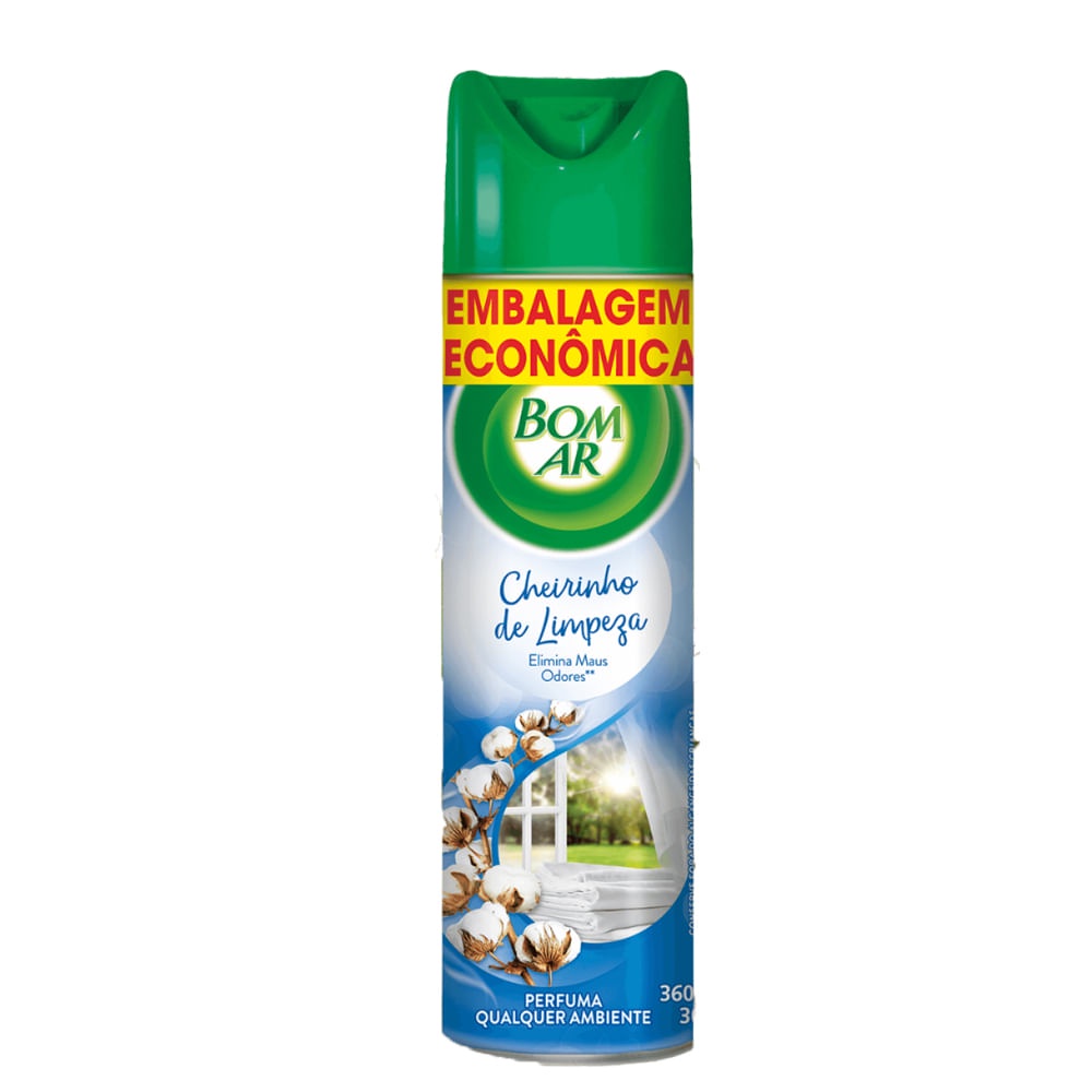 Purificador Aerosol Bom Ar Cheiro Limpeza 360ml | Shopee Brasil