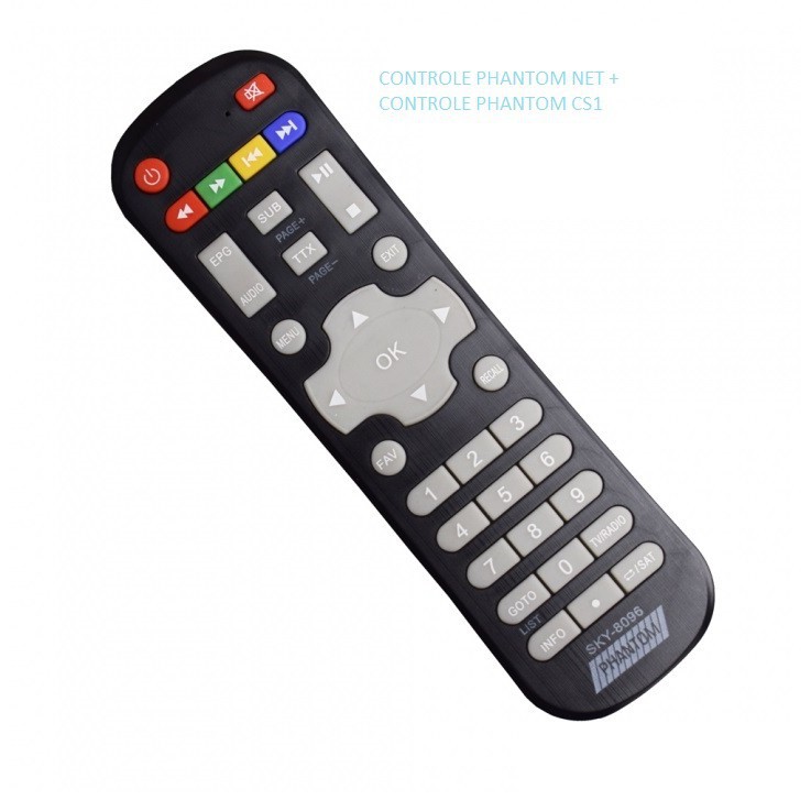 Controle remoto receptor Phantom net hd pronta entrega funciona em todos modelos da foto do ...