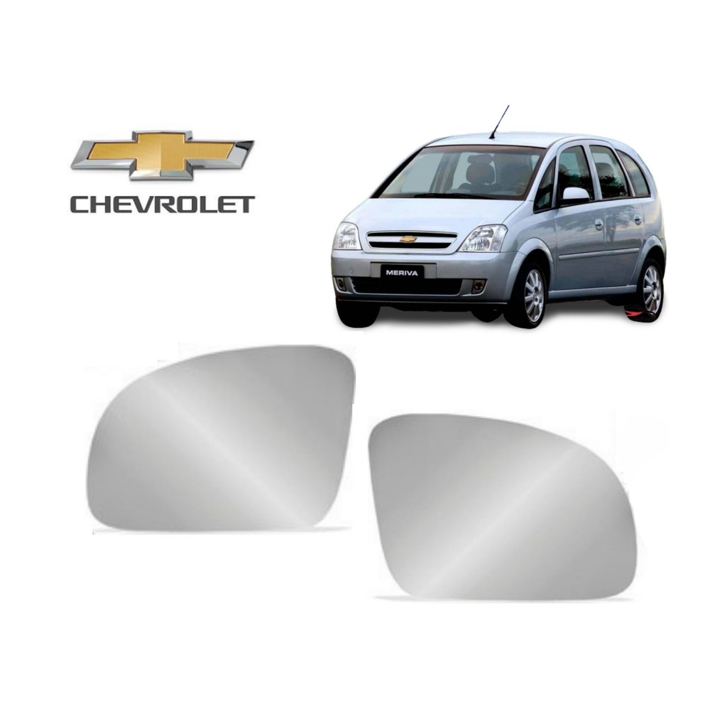 LENTE REFIL DO ESPELHO RETROVISOR CHEVROLET MERIVA 2003 2004 2005 2006 2007 2008 2009 2010 2011 ...