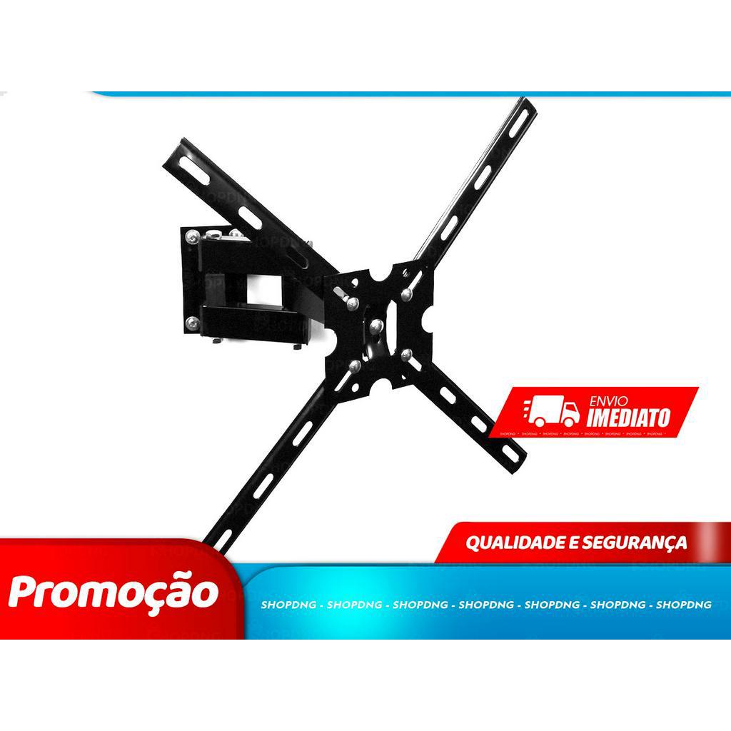 Suporte Articulado Para Tv LCD Led Plasma 3D 4 Movimentos P/ Telas De ...