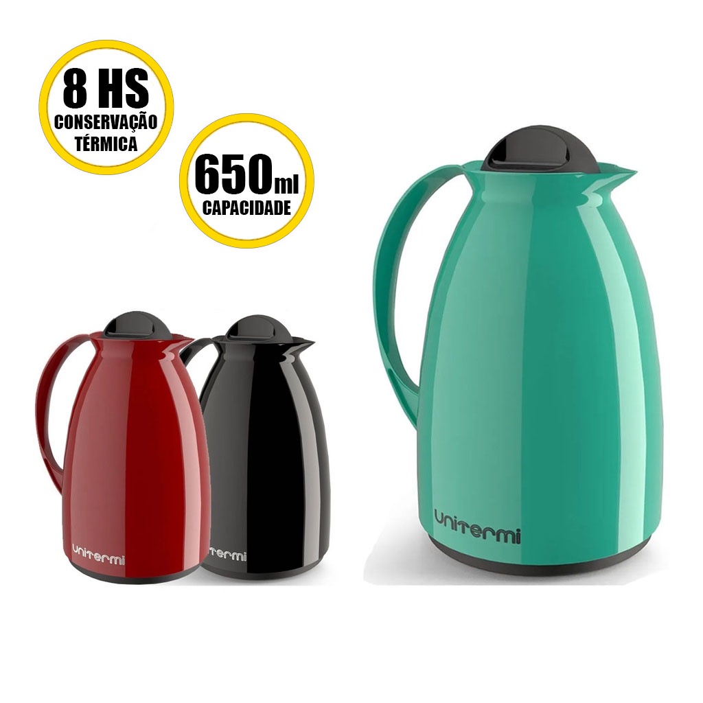 Garrafa Térmica Florença Unitermi 650ml Chá Café Leite | Shopee Brasil