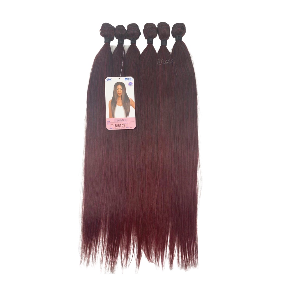 Cabelo Bio Vegetal Sleek Liso Miss Joseli 60cm 260gramas 6 Telas ...
