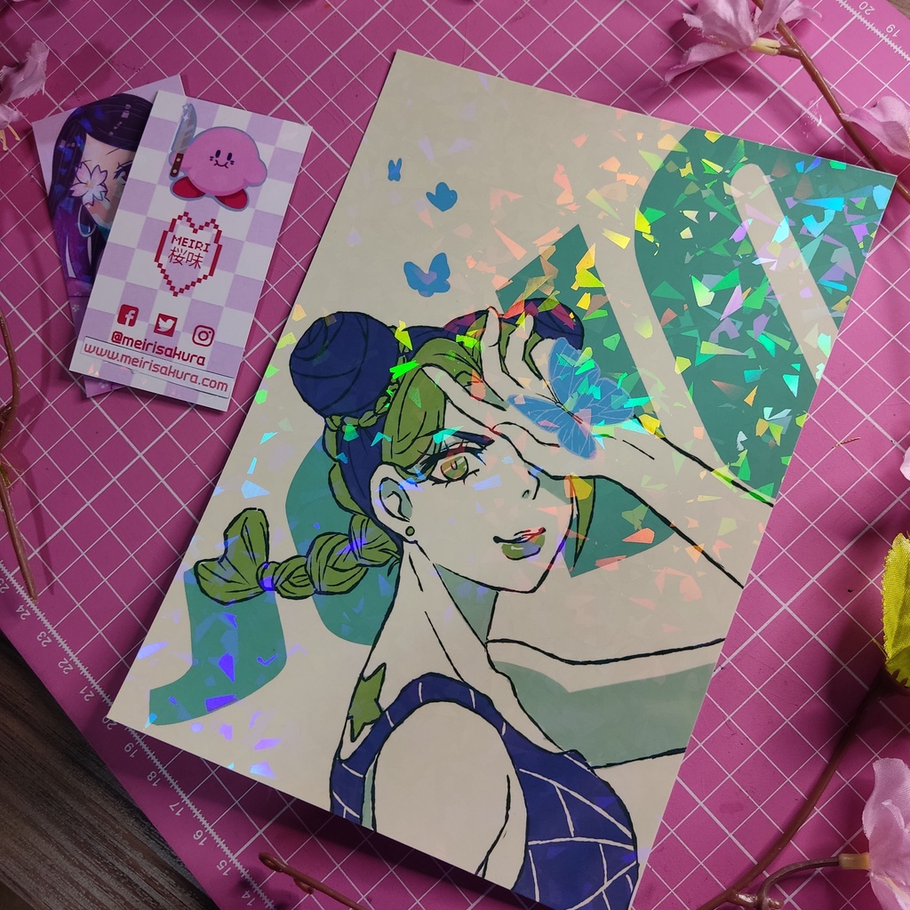 Jojo Jolyne Cujoh Jojo's Bizarre Adventure ARTE ORIGINAL Poster/print ...
