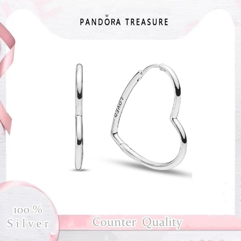 Brincos Gancho De Prata 92522 Com Coração Fofo / Simples / Alta ...