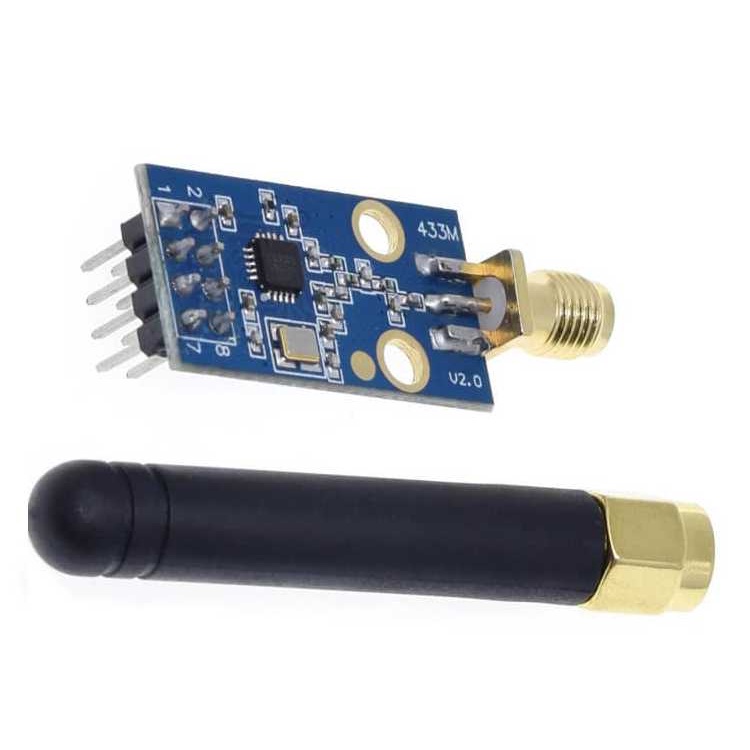 Módulo Transceptor sem Fio RF CC1101 com antena SMA para Arduino 433 ...