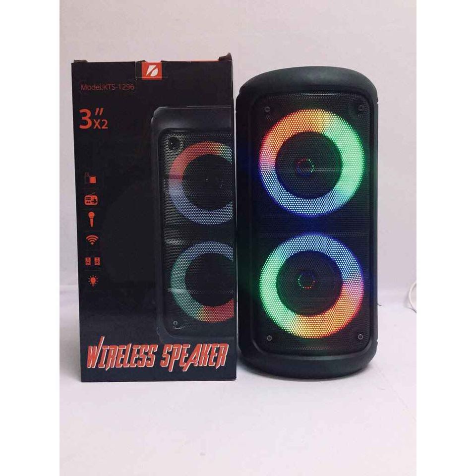 Caixa De Som Bluetooth Super Led Portatil Kts 1296 | Shopee Brasil
