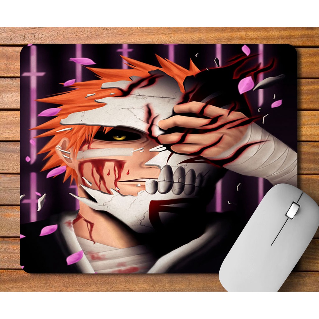 MOUSE PAD Bleach Anime - Ichigo Kurosaki Mascara do Hollow | Shopee Brasil