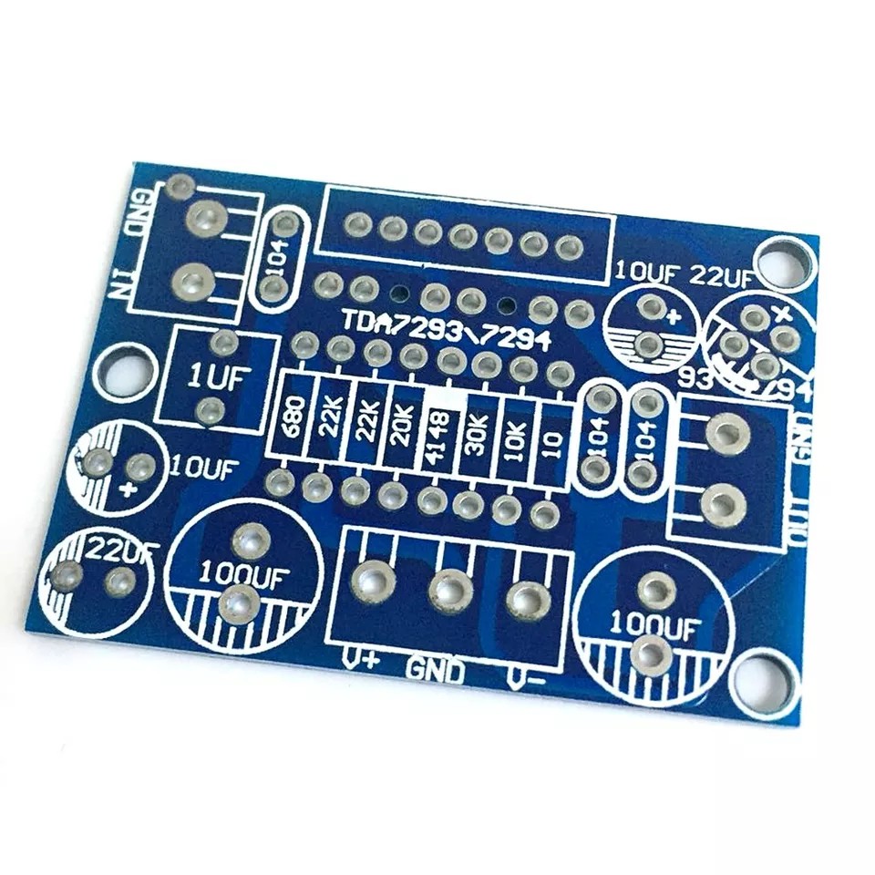 Placa PCB para montar um amplificador de 100w com o tda7294 - tda7294v ...